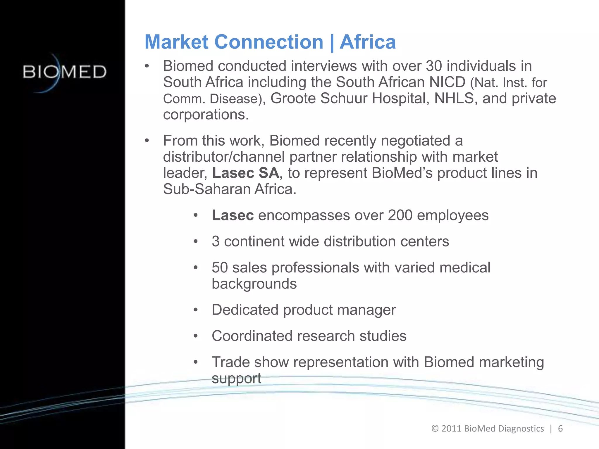 CHROMagar & Biomed Partnership 2012 | PPTX