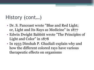 Chromatherapy | PPTX