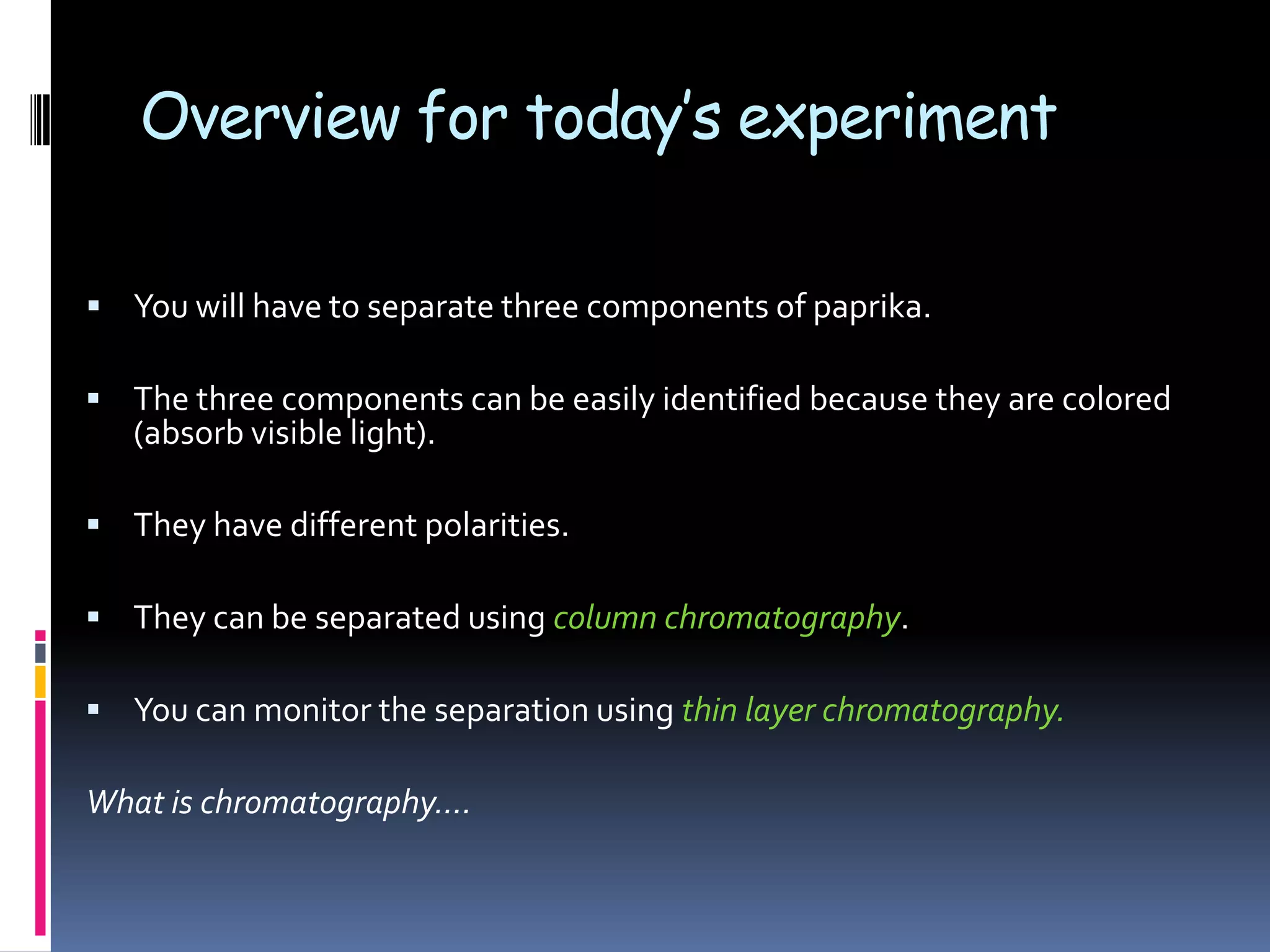 TLC and Column Chromatography | PPT