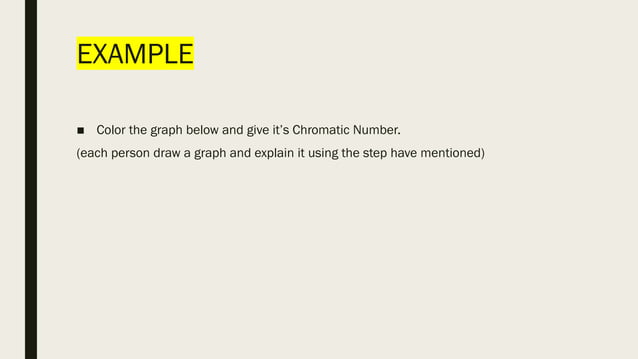 Chromatic Numbers and Coloring A Graph, Algorithm | PPT
