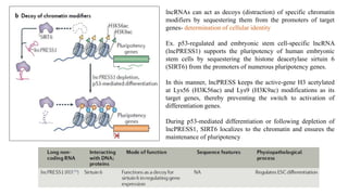 LncRNA and chromatin regulation | PPTX
