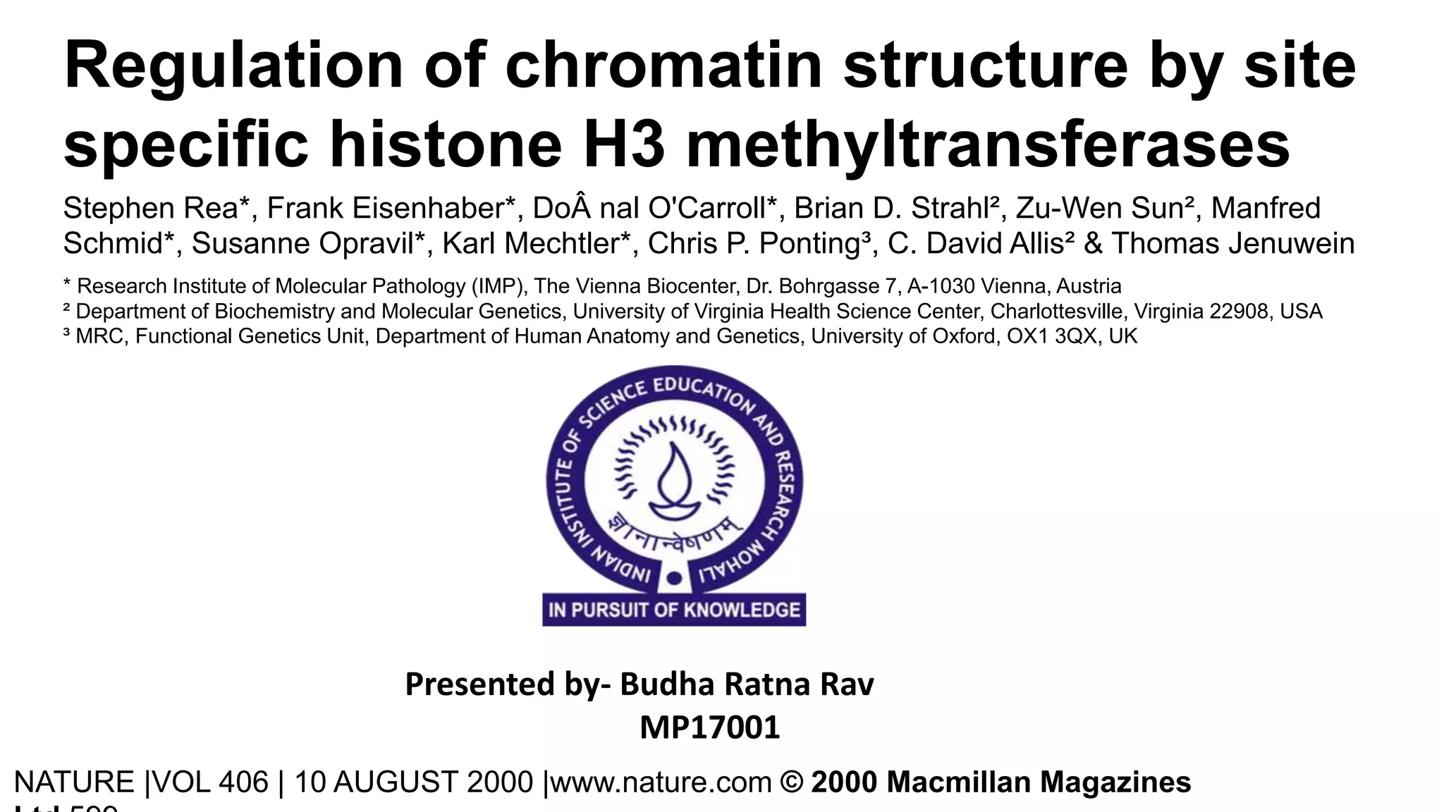 Chromatin structure | PPT
