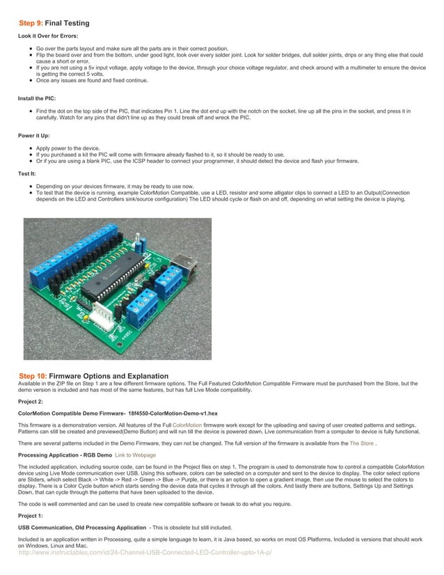 Chromation systems 24-channel-usb-connected-led-controller-v3 | PDF