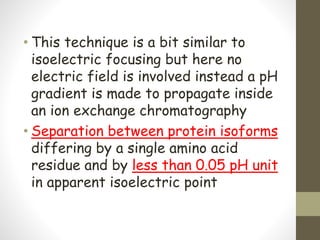 Chromatofocusing | PPTX