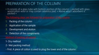 Chromatograhpy, and column chromatography. | PPTX