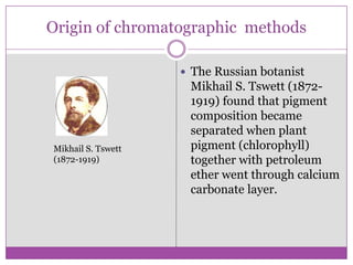Chromatographic technique for life science researchers | PPTX