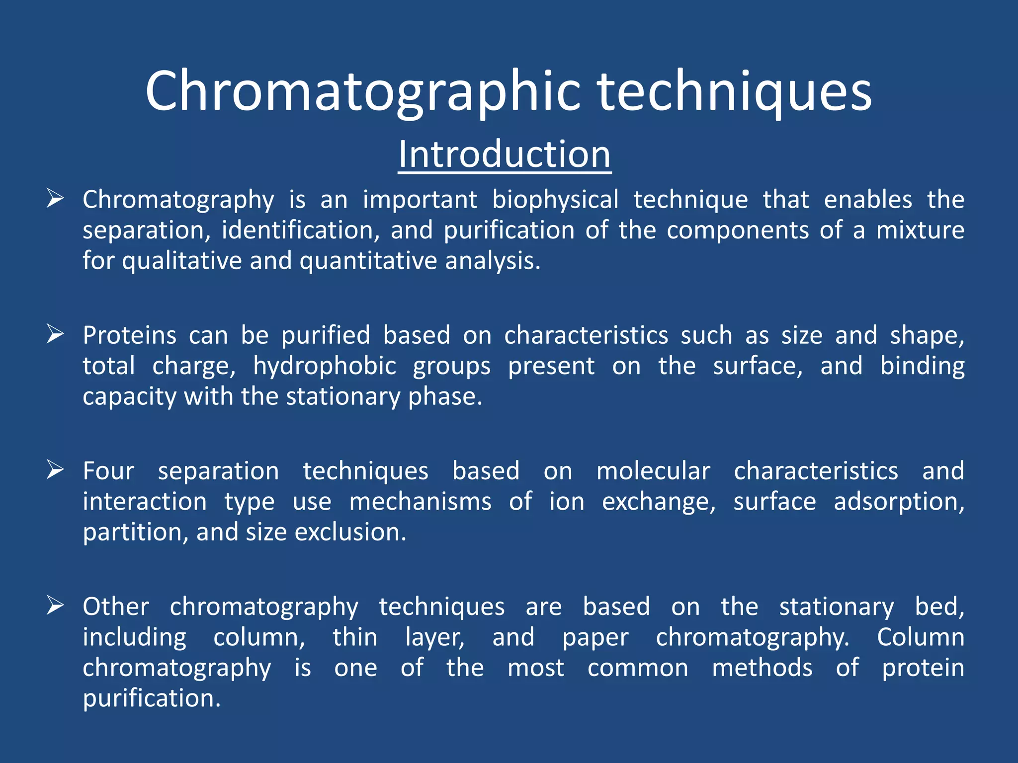 Chromatographic techniques new ppt - dr. r. mallika | PPTX