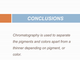 Chromatography | PPTX