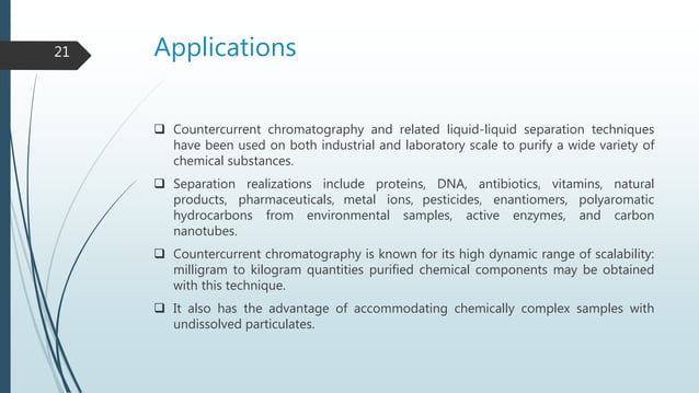 Countercurrent Chromatography | PPTX