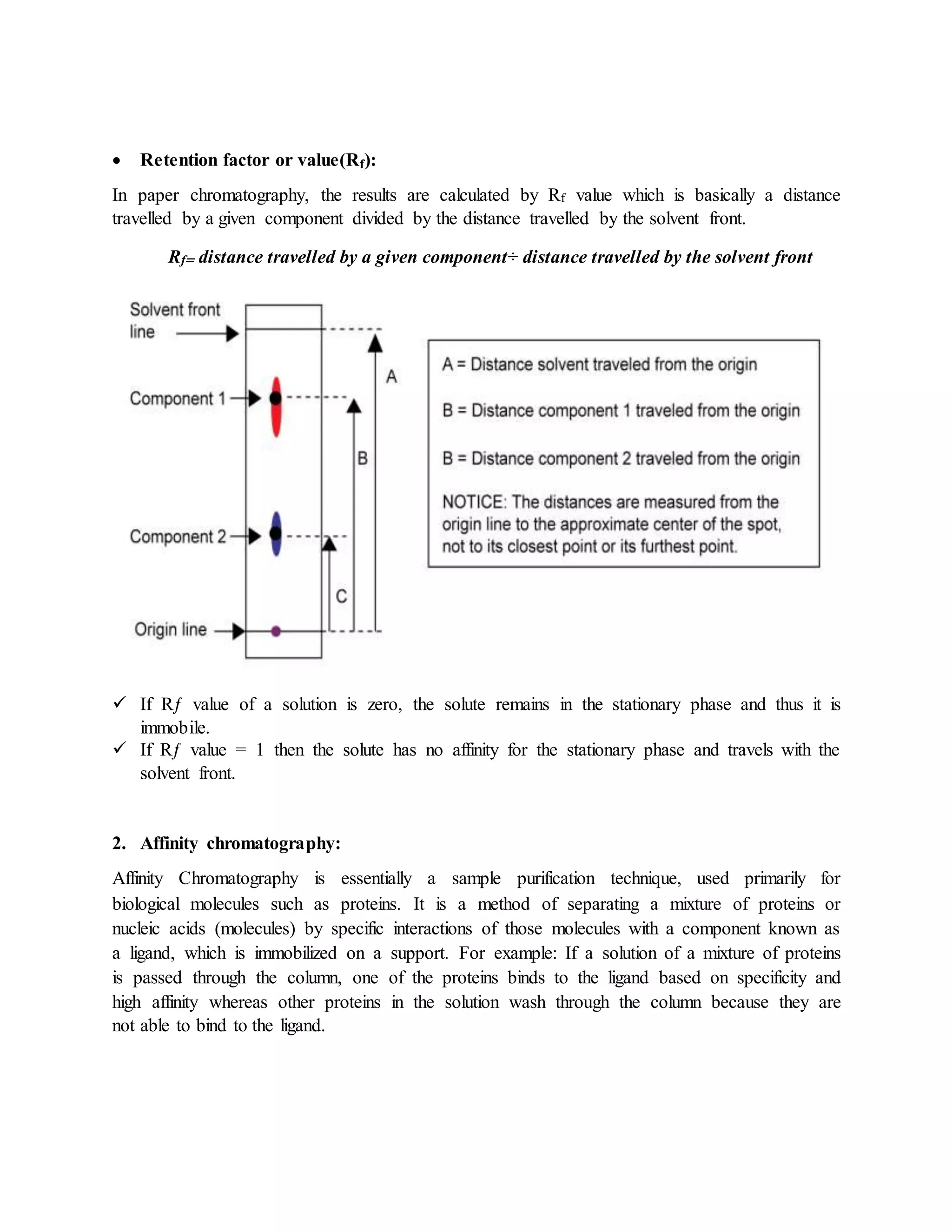 CHROMATOGRAPHY-PRINCIPLE, TYPES | DOCX