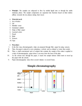 CHROMATOGRAPHY-PRINCIPLE, TYPES | DOCX | Chemistry | Science