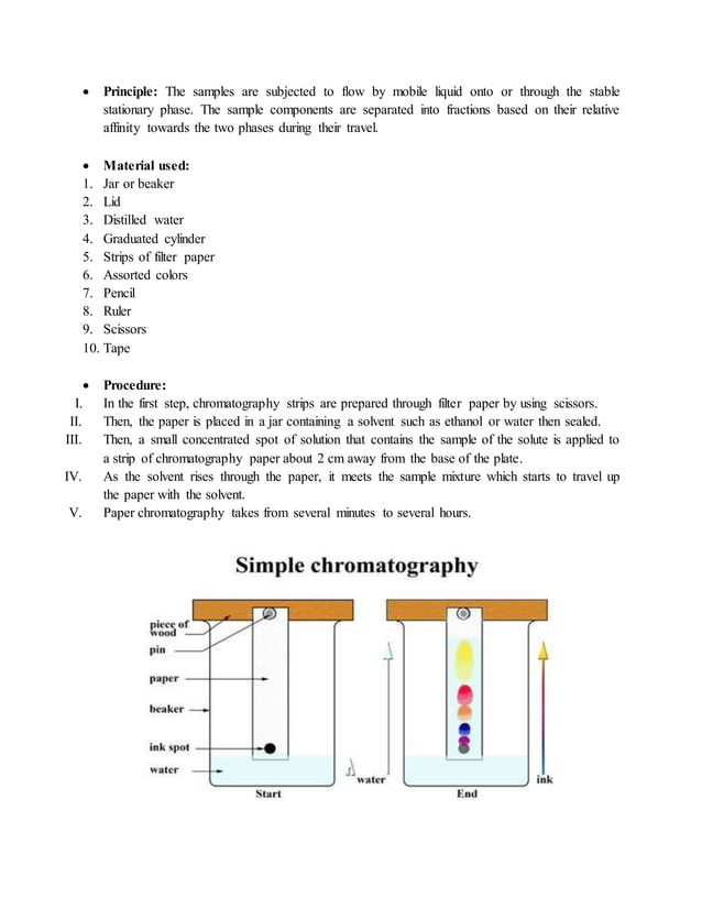 CHROMATOGRAPHY-PRINCIPLE, TYPES | PDF