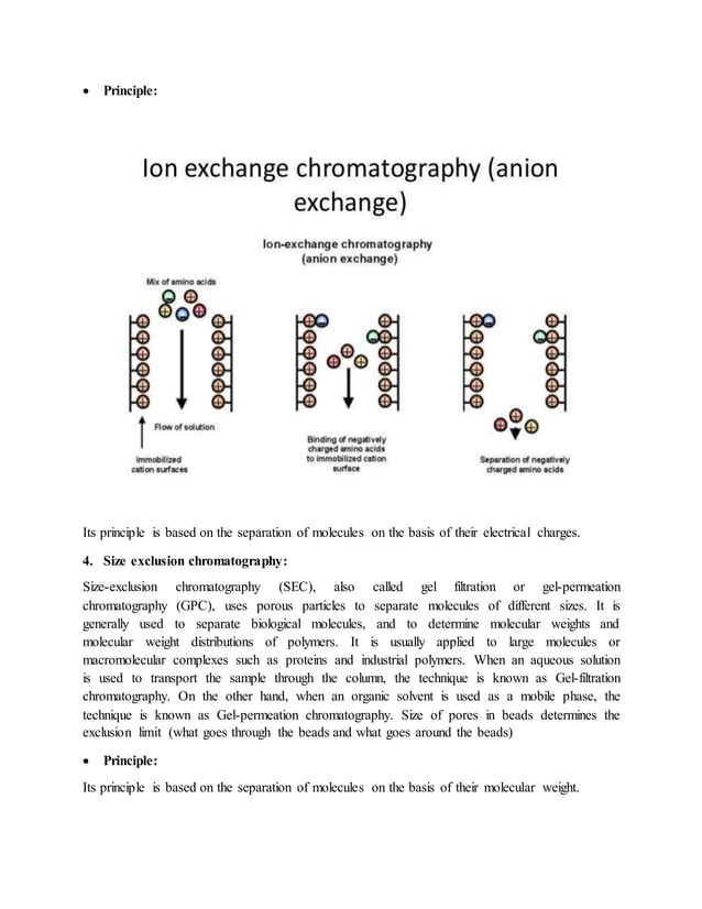 CHROMATOGRAPHY-PRINCIPLE, TYPES | PDF