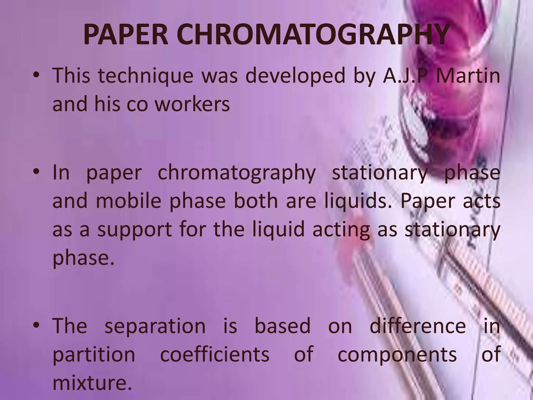 Chromatography : A seperation technique | PPTX