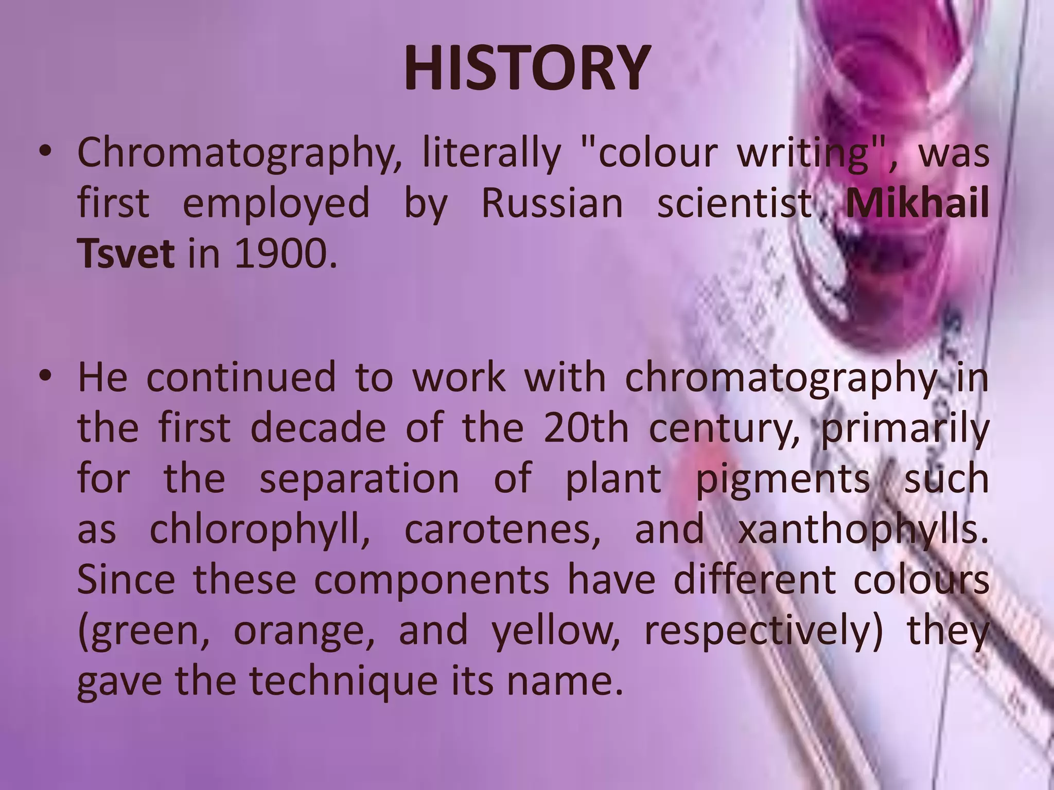 Chromatography : A seperation technique | PPTX