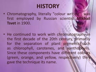 Chromatography : A seperation technique | PPTX