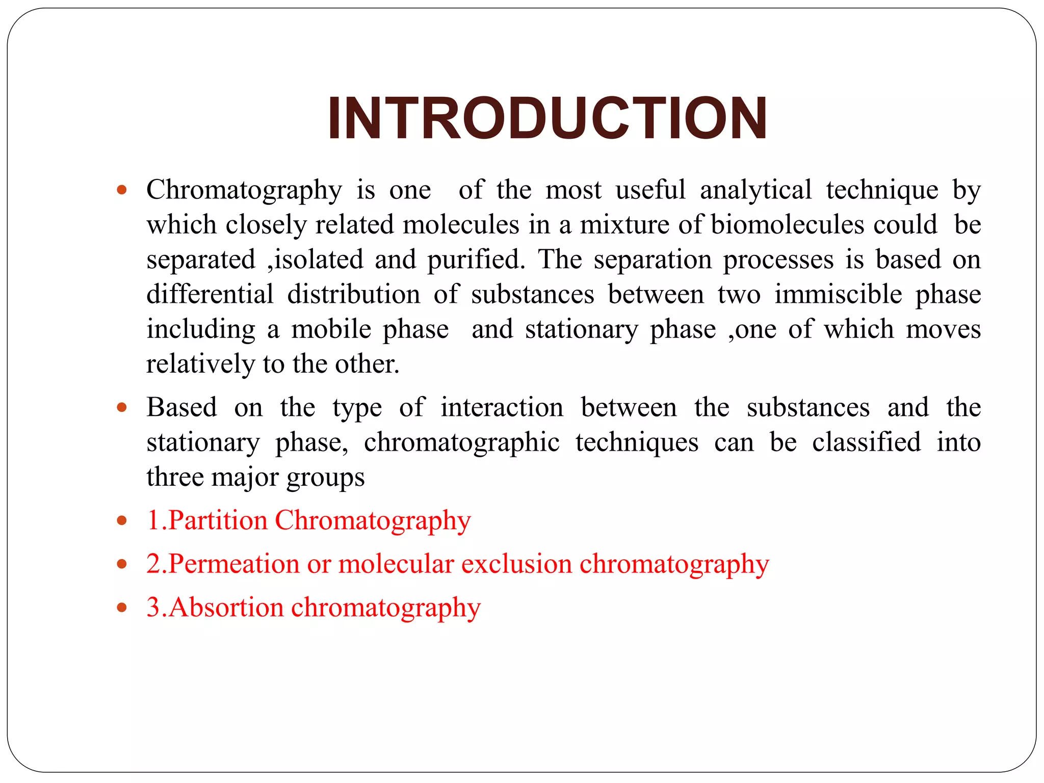 Basic of Chromatography | PPT