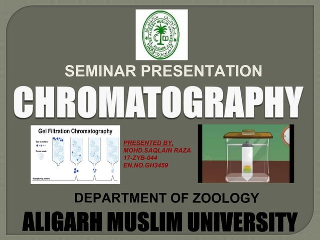 Chromatography. pptx (saqlain raza) | PPT