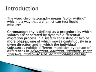 Chromatography | PPT