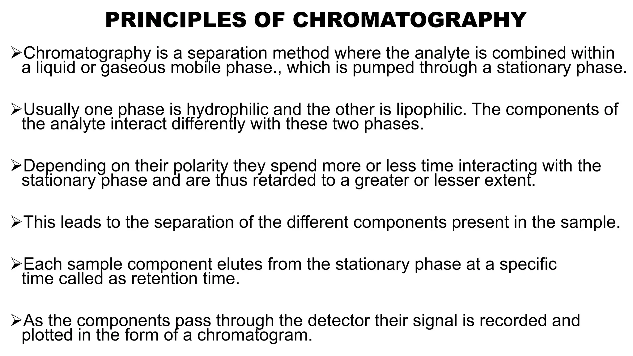 CHROMATOGRAPHY.pptx | Chemistry | Science