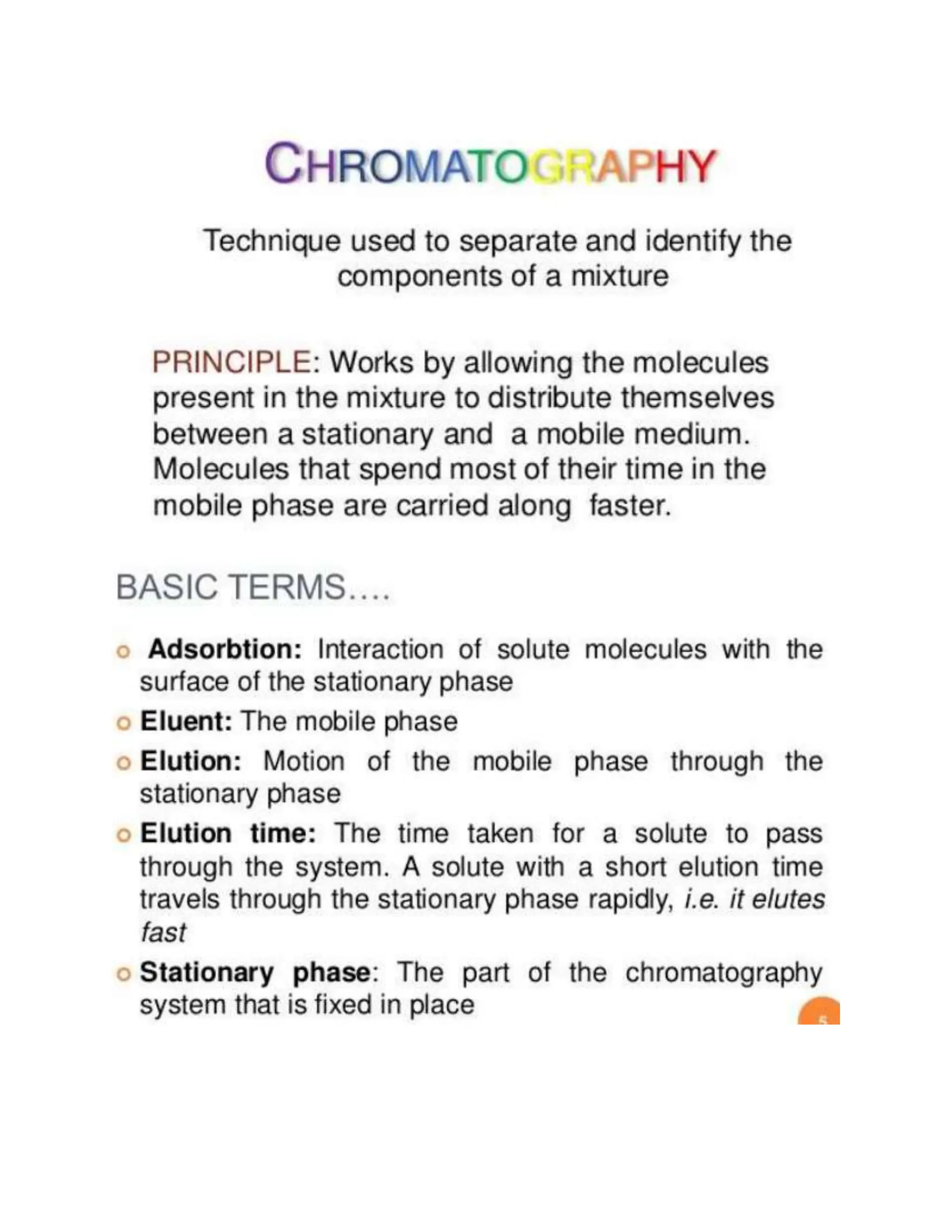 Chromatography its Types & Applications. | PDF