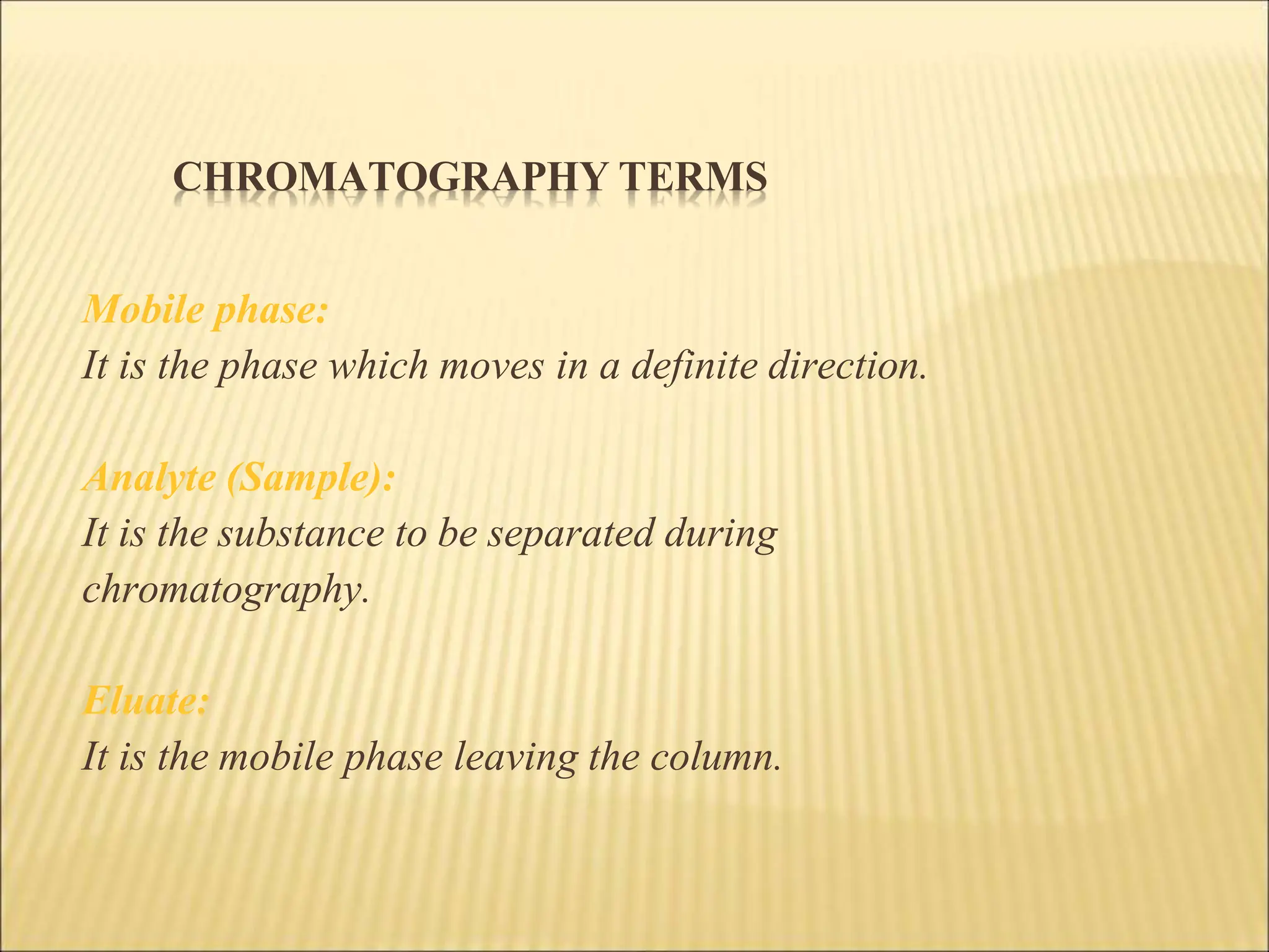 CHROMATOGRAPHY.docx The principle of separation is mainly partition ...