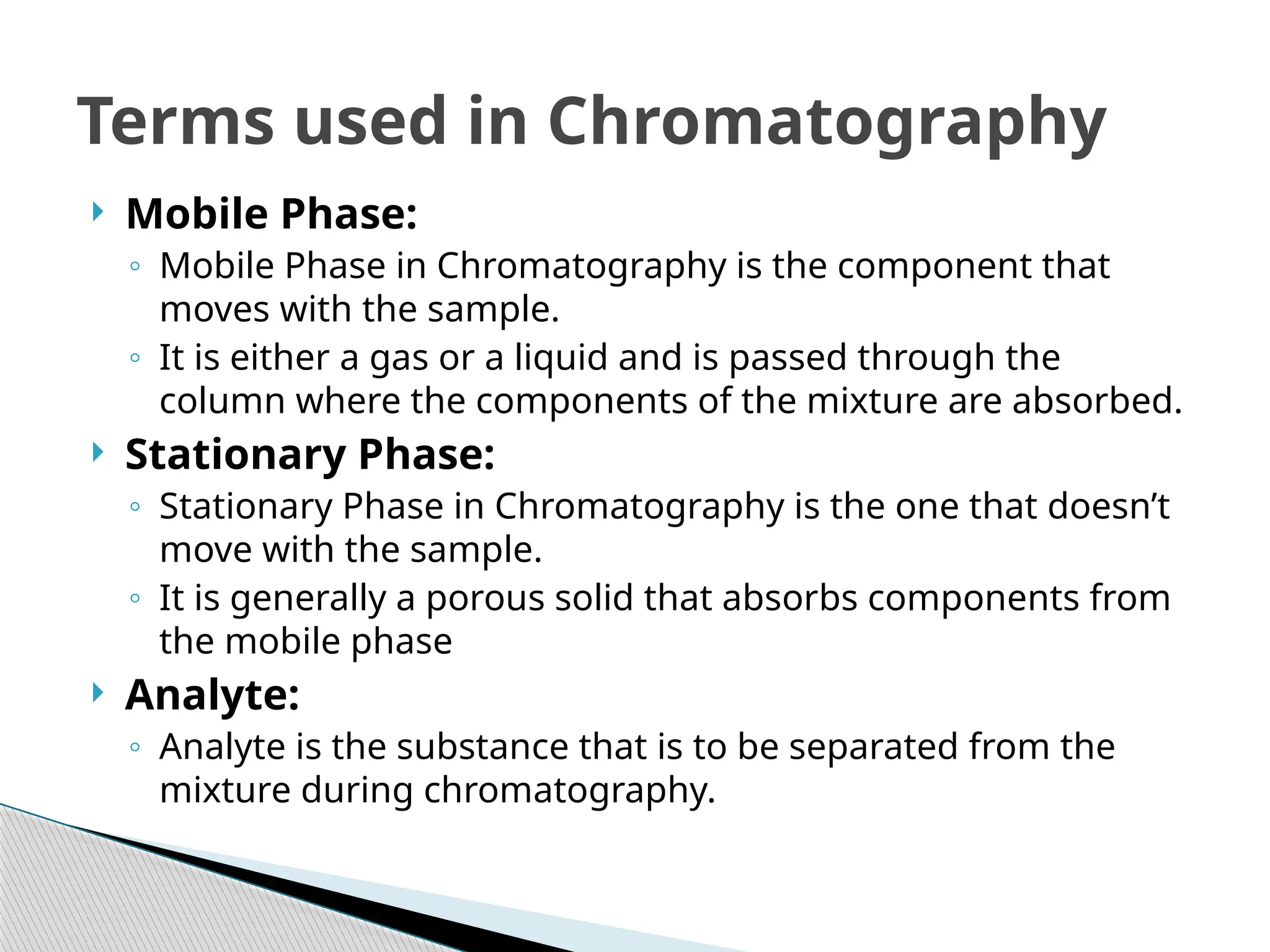 CHROMATOGRAPHY method of standardization | PPT