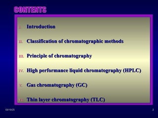 Chromatography: An Introduction to Chromatography | PPT