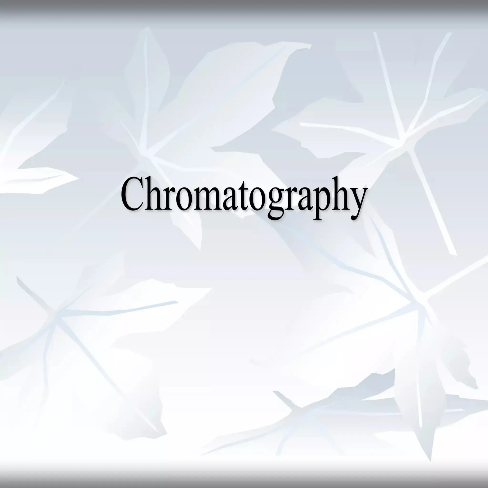 chromatography - Chromatography is a process for separating components of a mixture | PDF