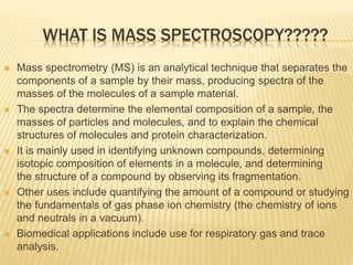 Chromatography and mass spectroscopy | PPTX