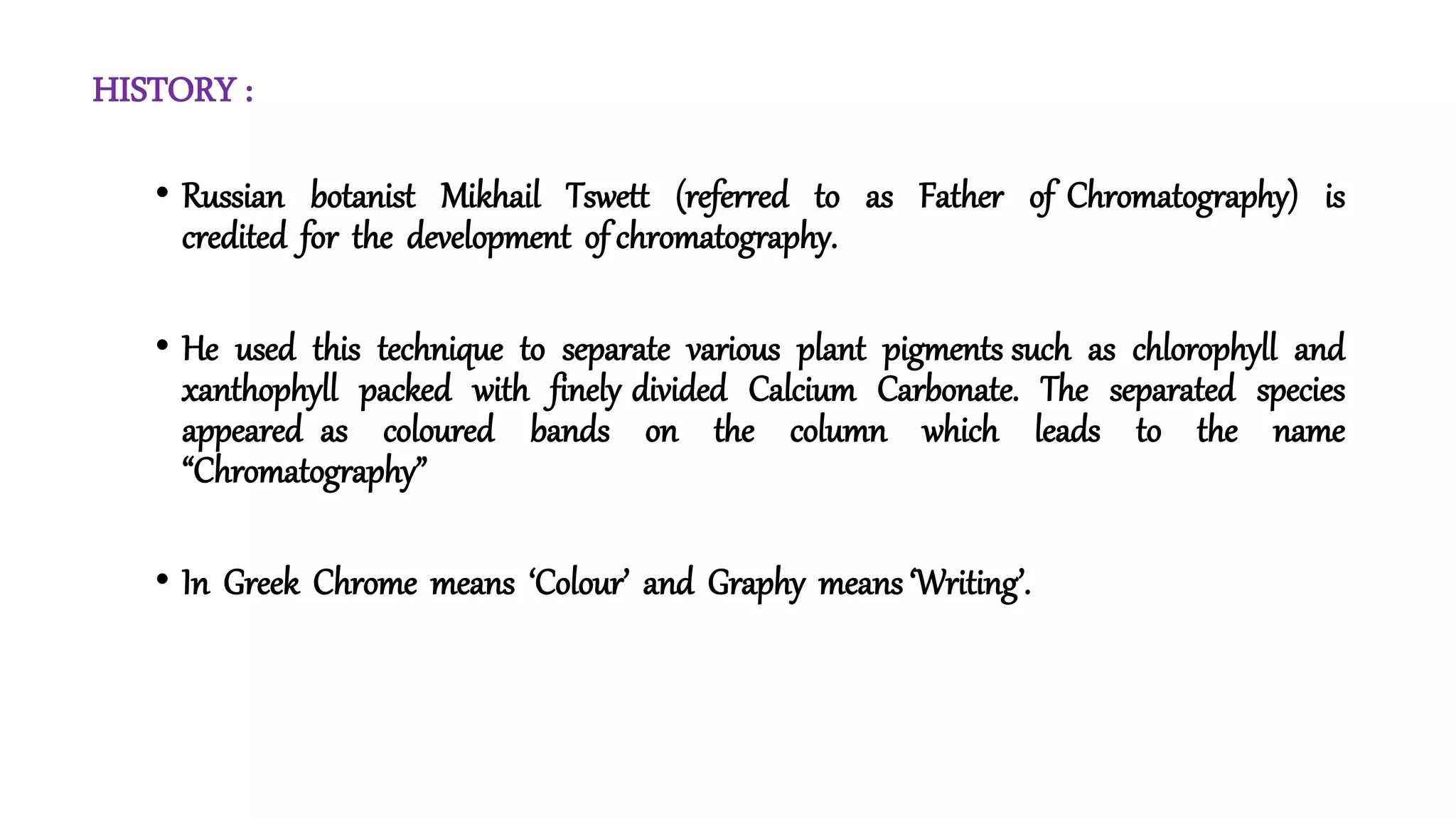 Chromatography & Band Broadening | PPTX
