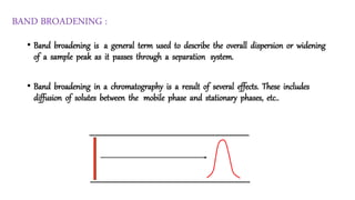 Chromatography & Band Broadening | PPTX