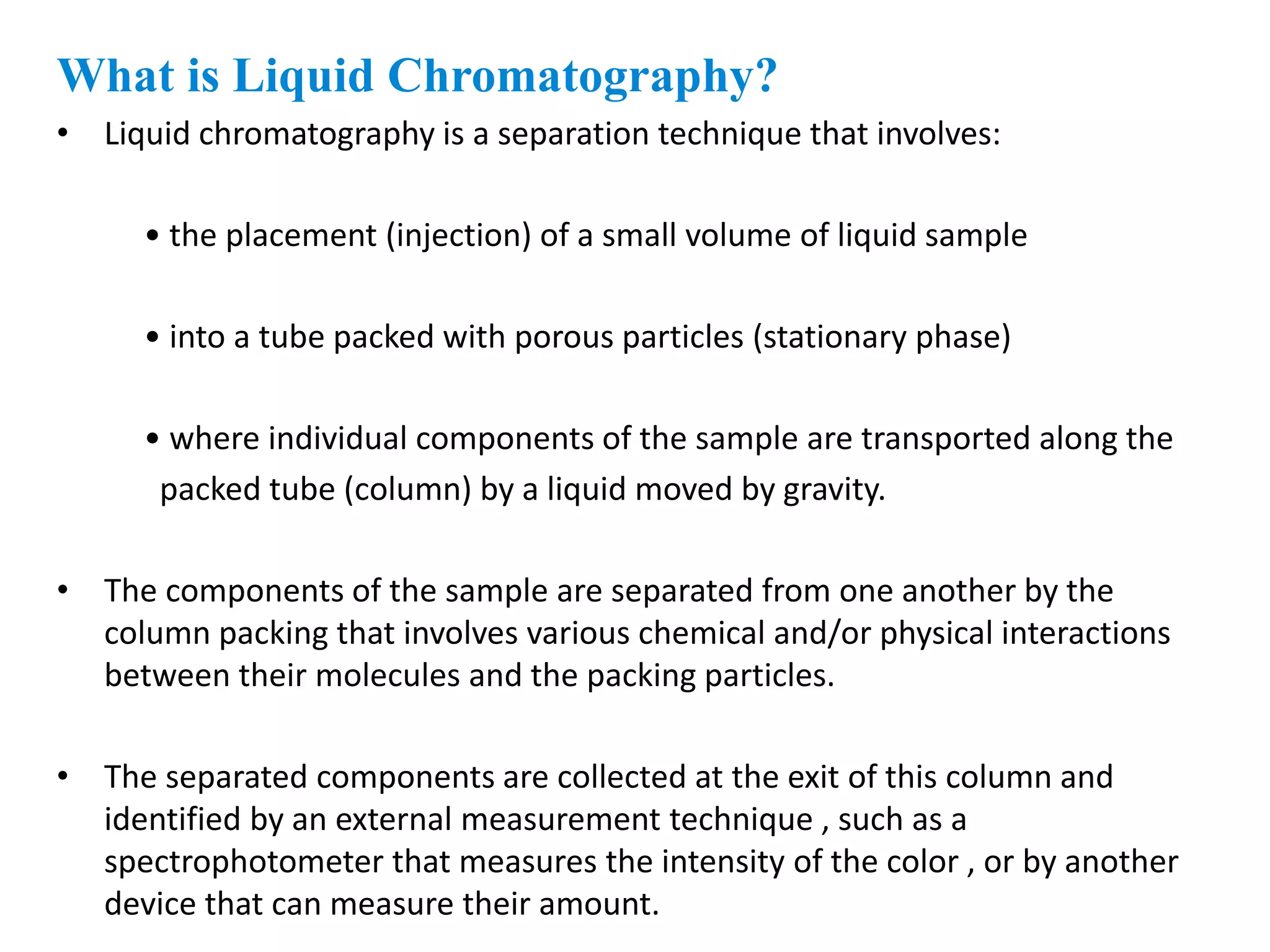 Chromatography; history and its types. | PPTX