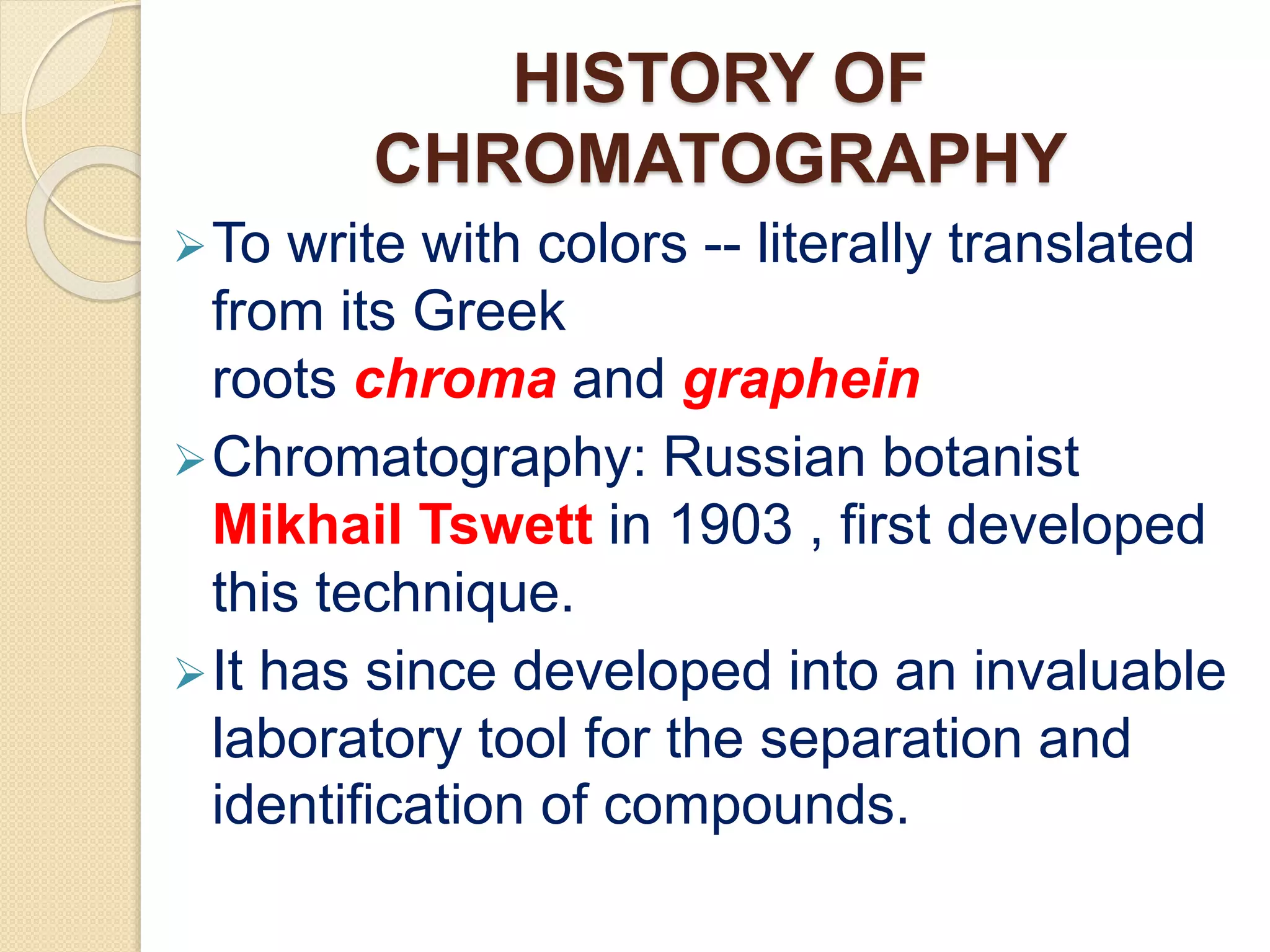 Chromatography by narayan sarkar and simi baruah | PPTX