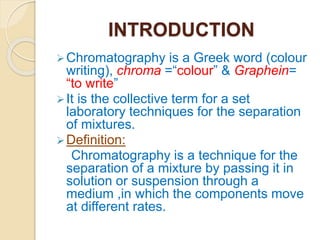 Chromatography by narayan sarkar and simi baruah | PPTX