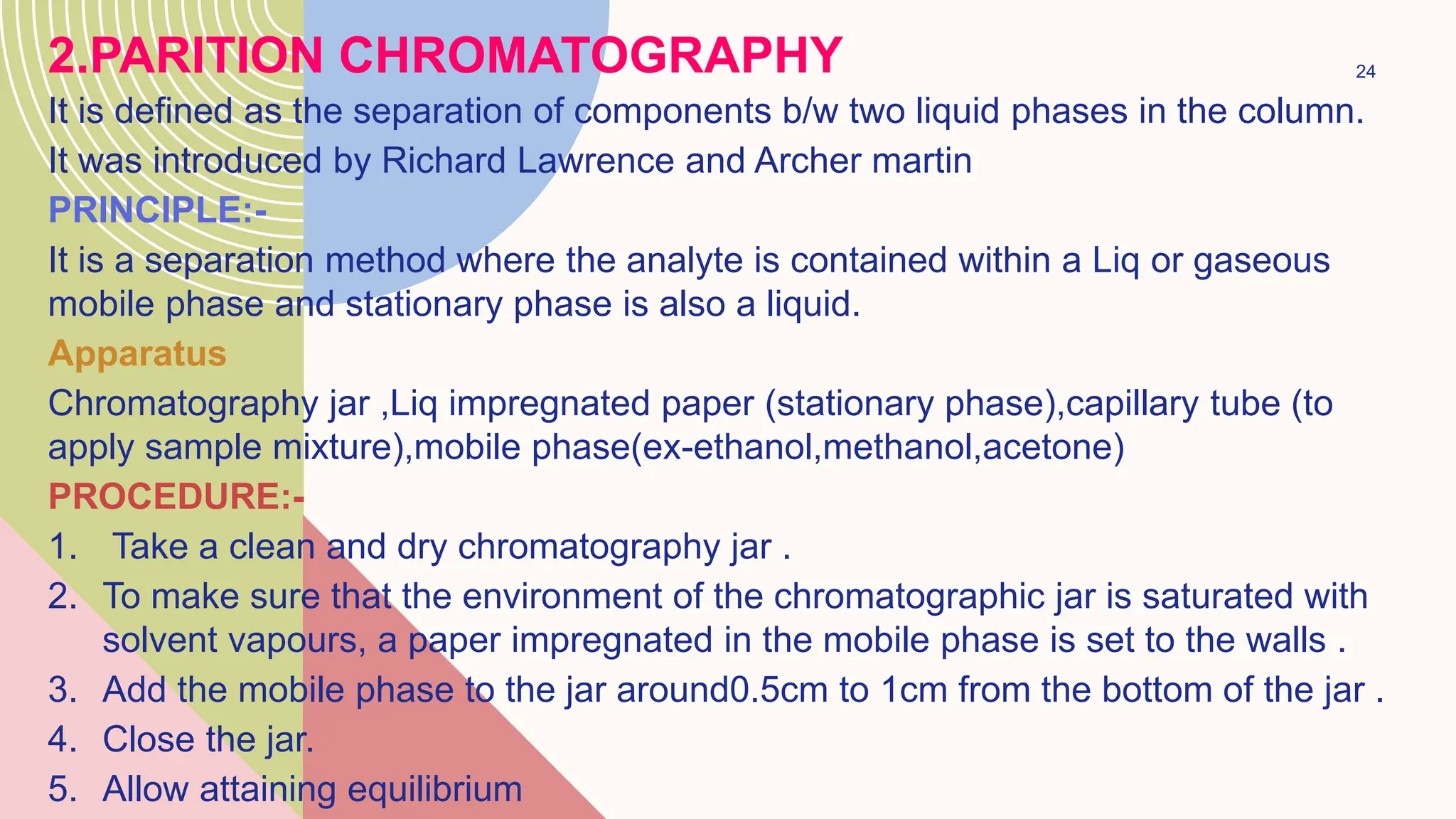 CHROMATOGRAPHY and its types with procedure,diagrams,flow charts,advantages and disadvantages.pptx