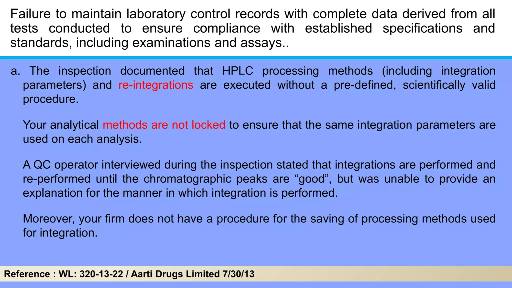 Data Integrity II - Chromatography data system (CDS) in Pharma | PDF