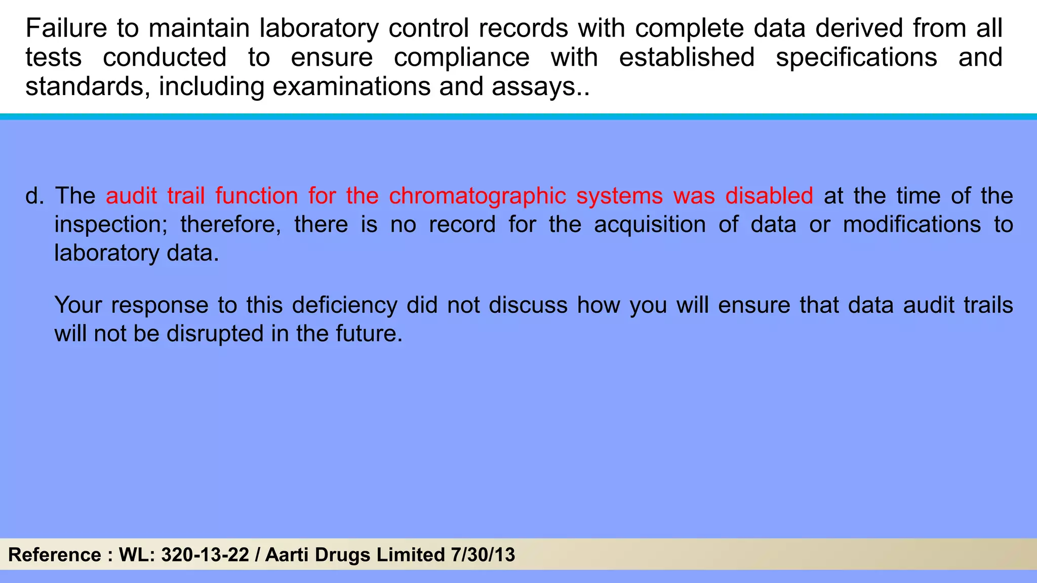 Data Integrity II - Chromatography data system (CDS) in Pharma | PDF