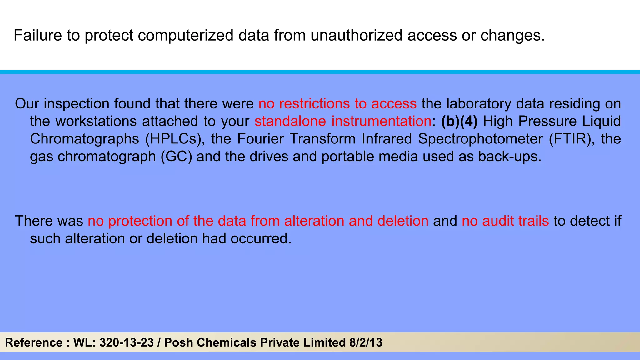 Data Integrity II - Chromatography data system (CDS) in Pharma | PDF