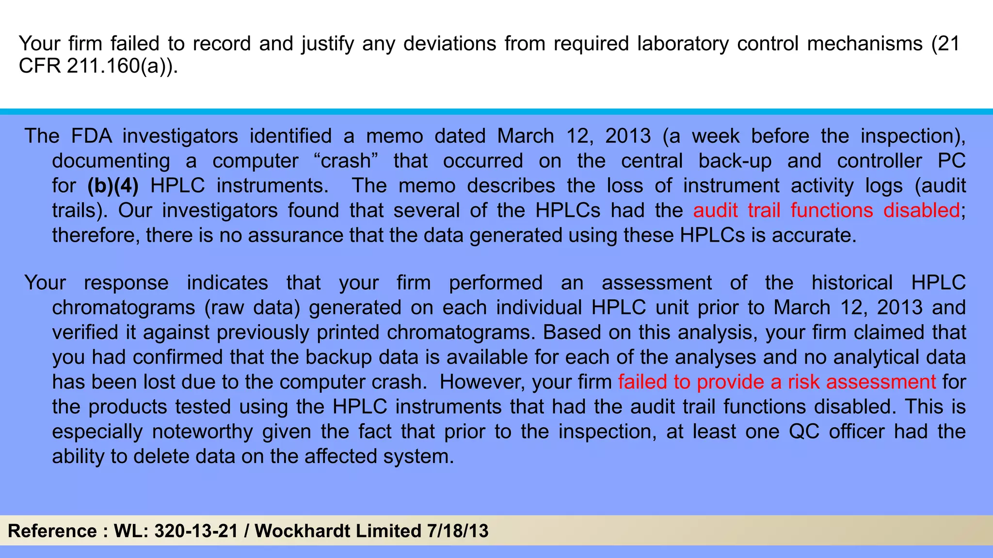 Data Integrity II - Chromatography data system (CDS) in Pharma | PDF