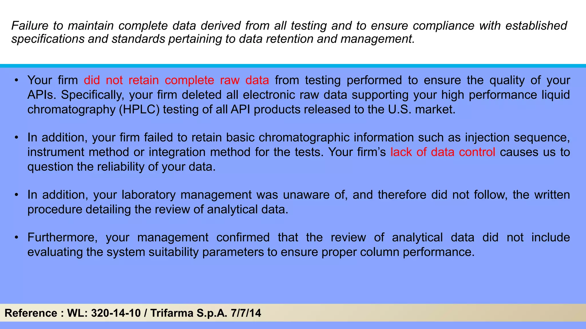 Data Integrity II - Chromatography data system (CDS) in Pharma | PDF