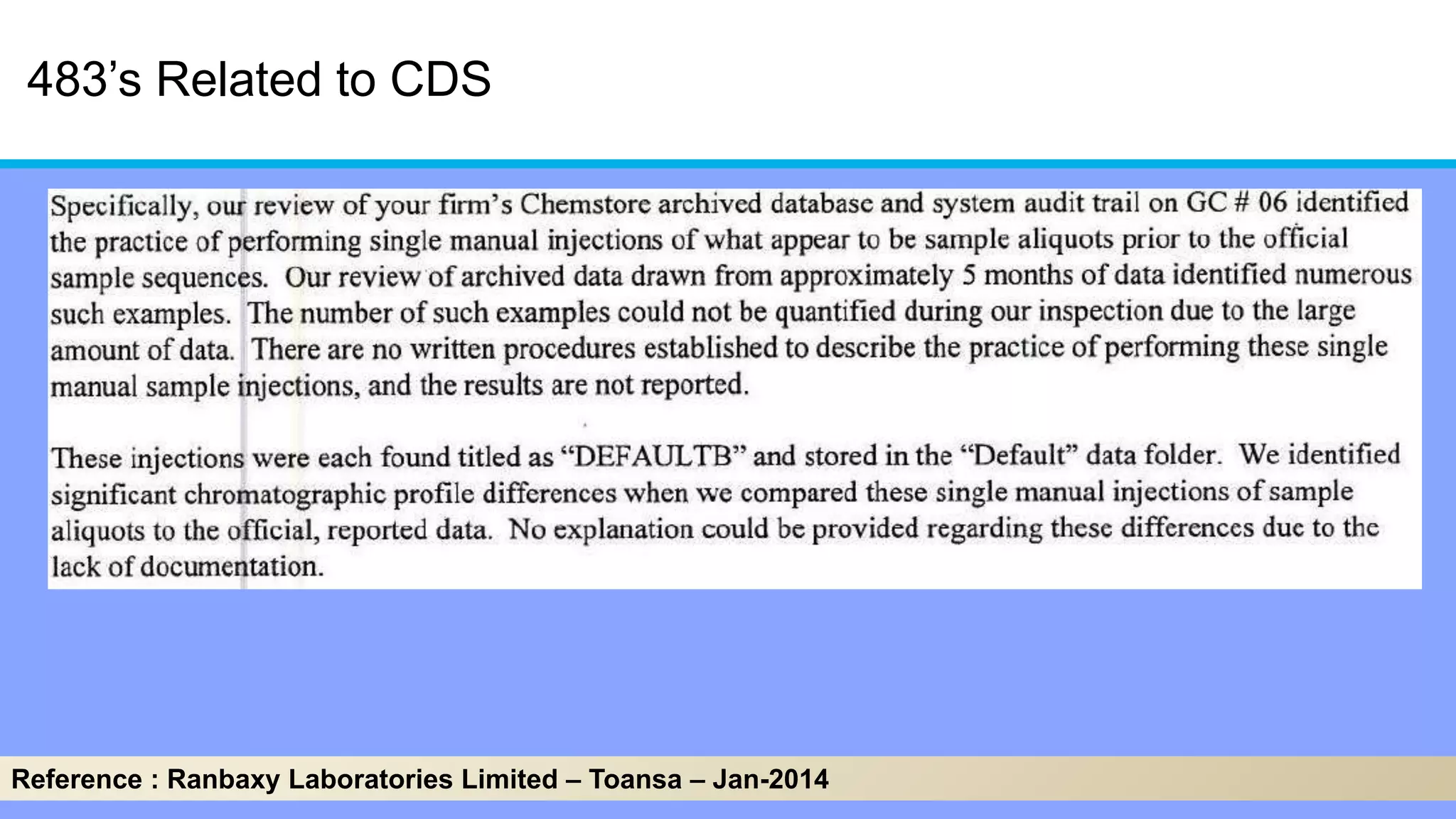 Data Integrity II - Chromatography data system (CDS) in Pharma | PDF
