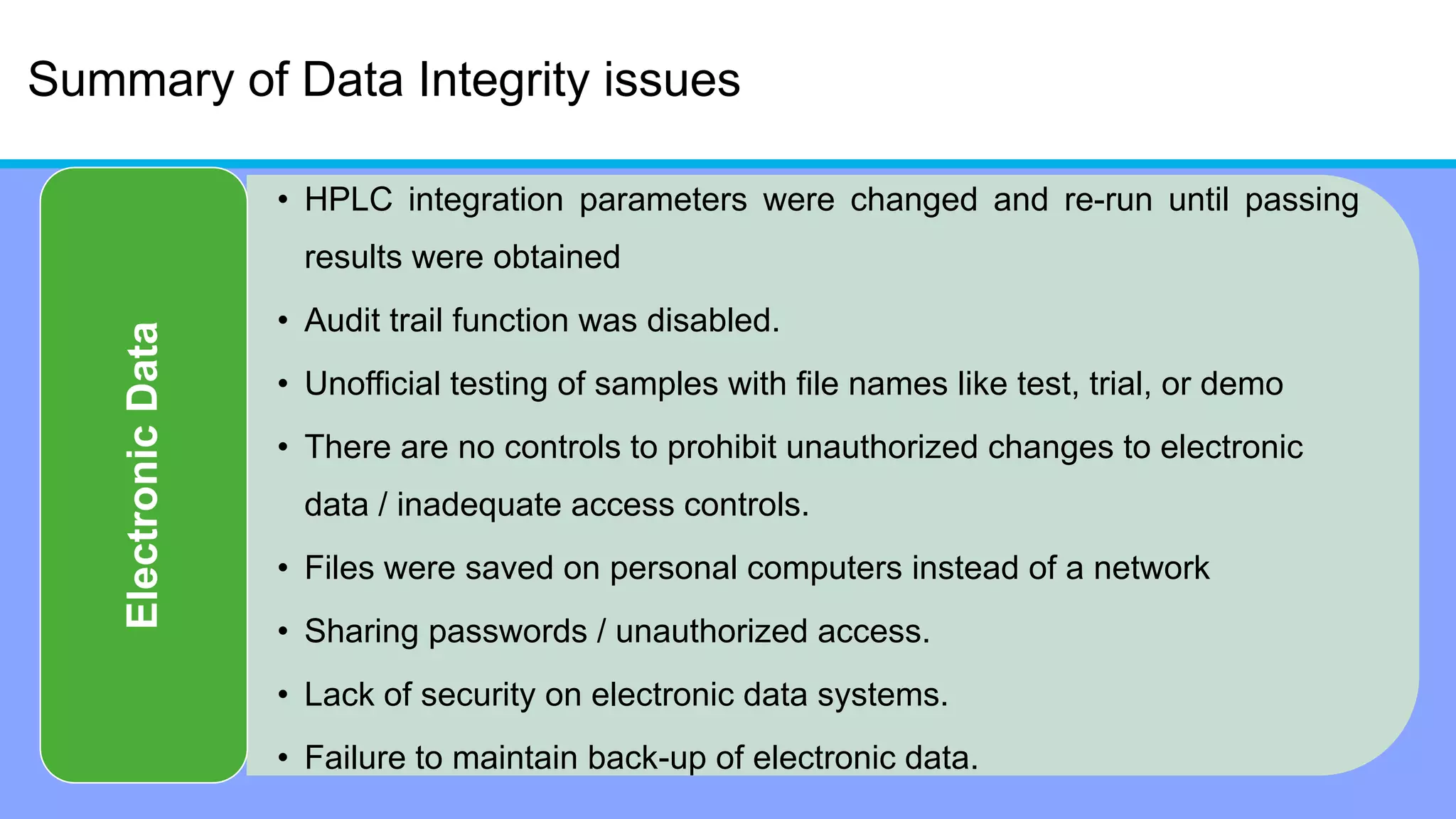 Data Integrity II - Chromatography data system (CDS) in Pharma | PDF