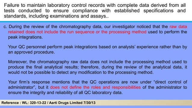 Data Integrity II - Chromatography data system (CDS) in Pharma | PDF ...