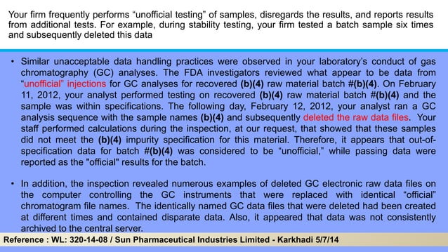 Data Integrity II - Chromatography data system (CDS) in Pharma | PDF ...