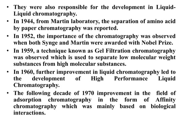Chromatography introduction | PPT | Chemistry | Science