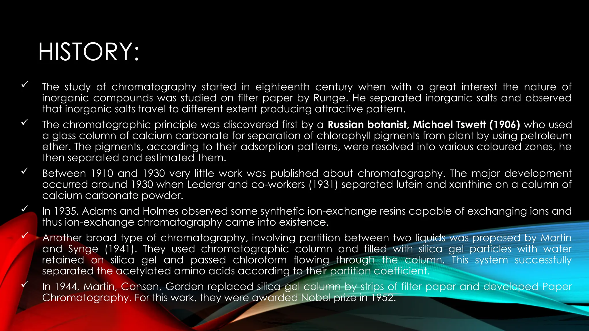 Chromatography introduction and operational techniques. | PPTX