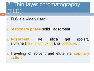 Chromatography (paper chromatography and tlc) | PPTX | Chemistry | Science