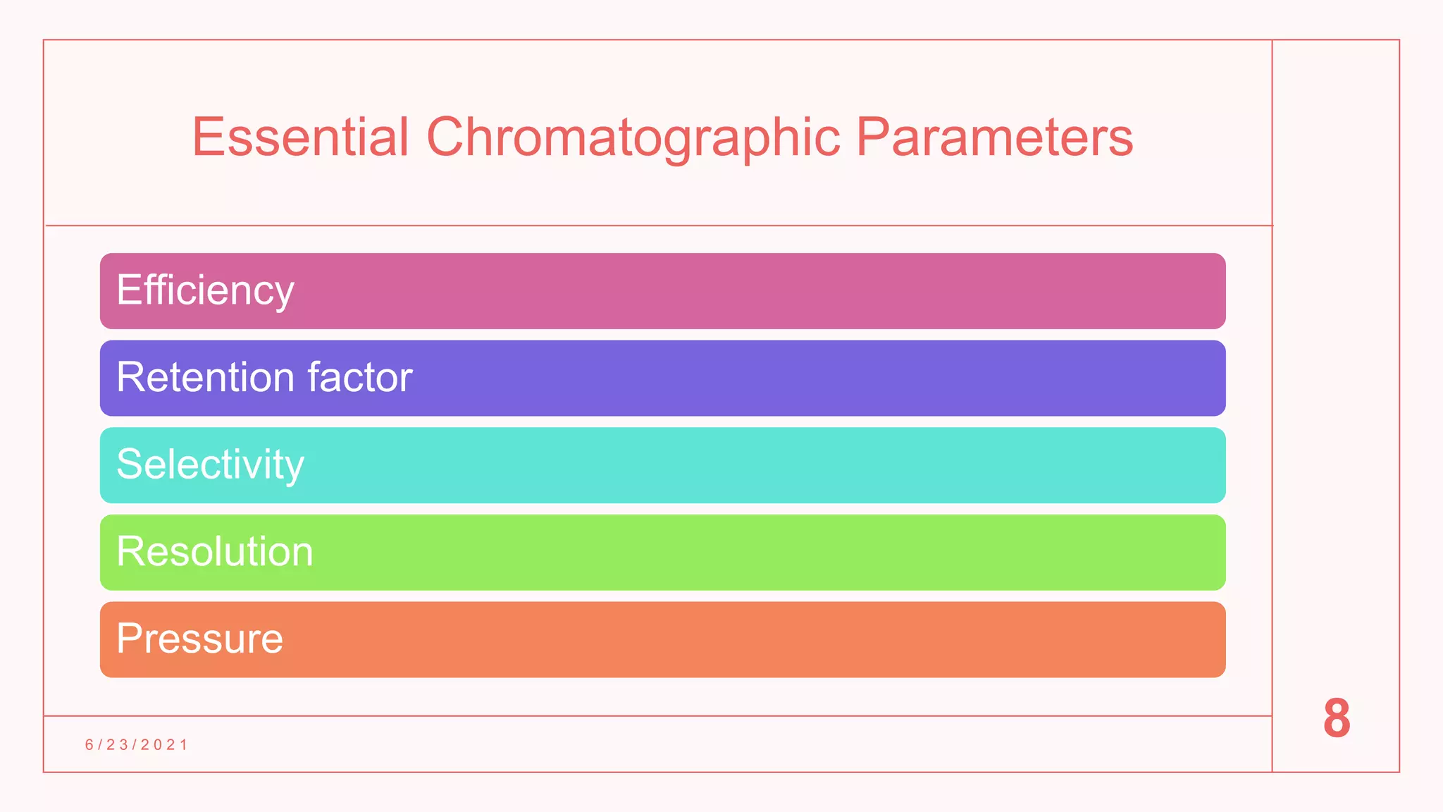 Chromatography parameters | PPTX