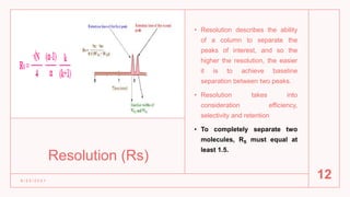 Chromatography parameters | PPTX